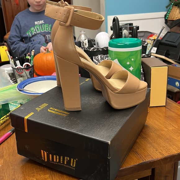 DIDIFU | Shoes | Nib Didifu 5 Inch Heel Sabrina Block Heel With Angle ...